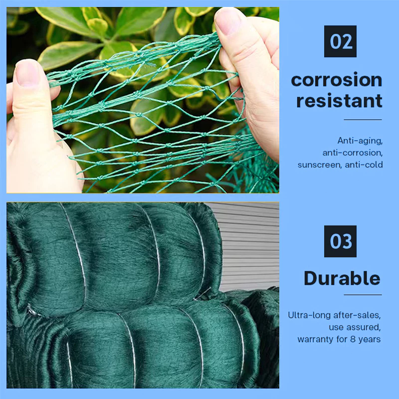 【Free rope】100M Chicken Net Fishing net bird proof net Garden net ...