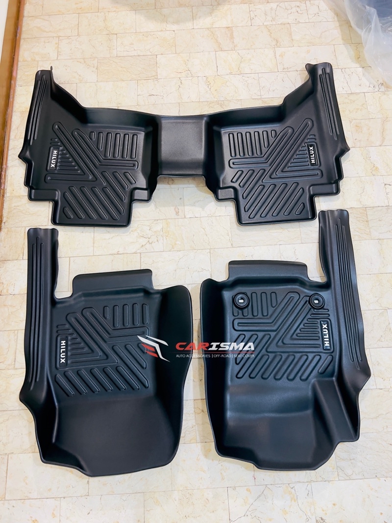 TOYOTA HILUX 2016-2025 5D DEEP DISH MATTING FULLY EXTENDED (REVO G ...