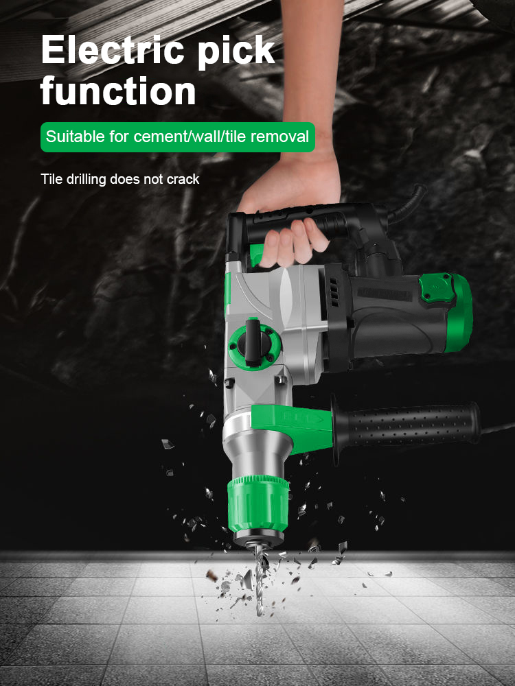 Demolition Electric Hammer 2500W Chipping Hammer Electric Drill High ...