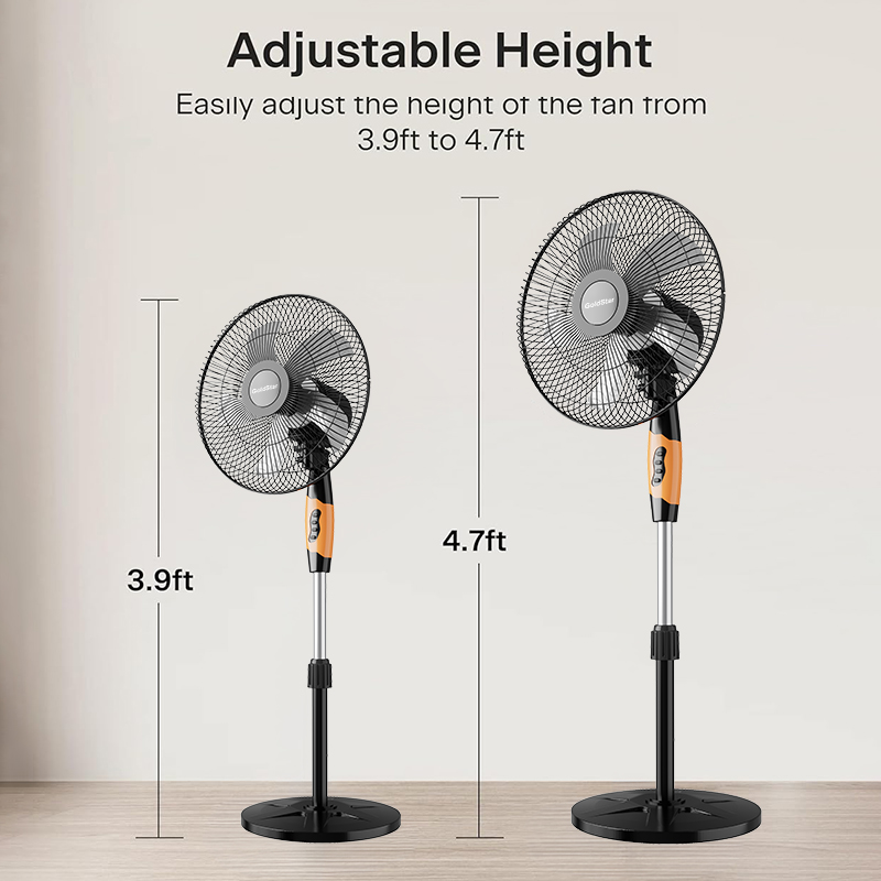 Gold Star 1-2pcs 16 Inch Portable Electric Fan - Stand Fan and Wall Fan ...
