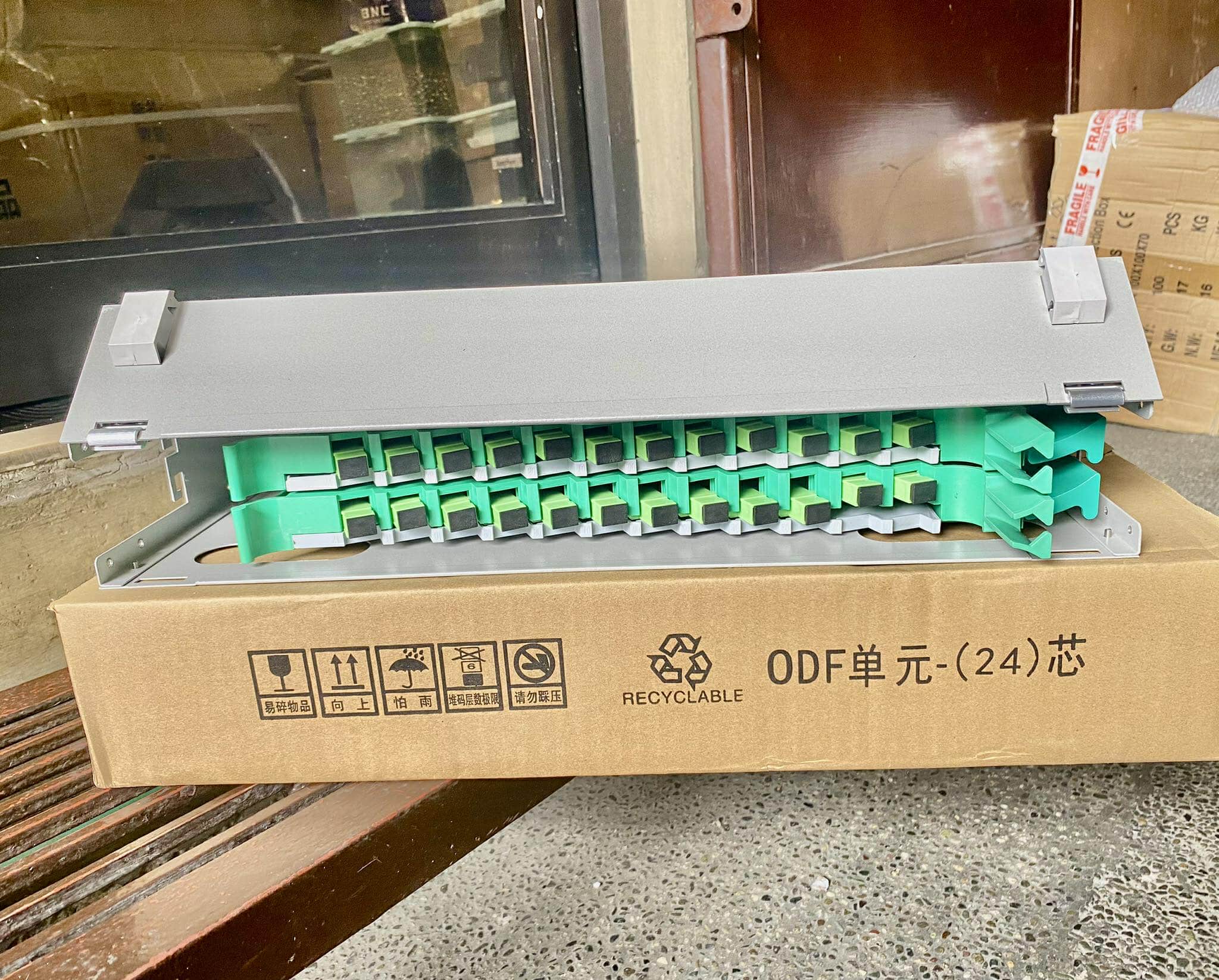 ODF 24 Core SC APC Optical Fiber Distribution Frame LOADED | Shopee ...