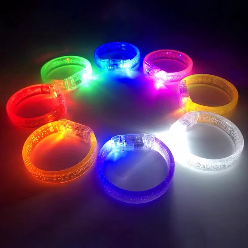 UNI LED Glowing Bracelet Flashing Wristband Bar Concert Cheer Props ...