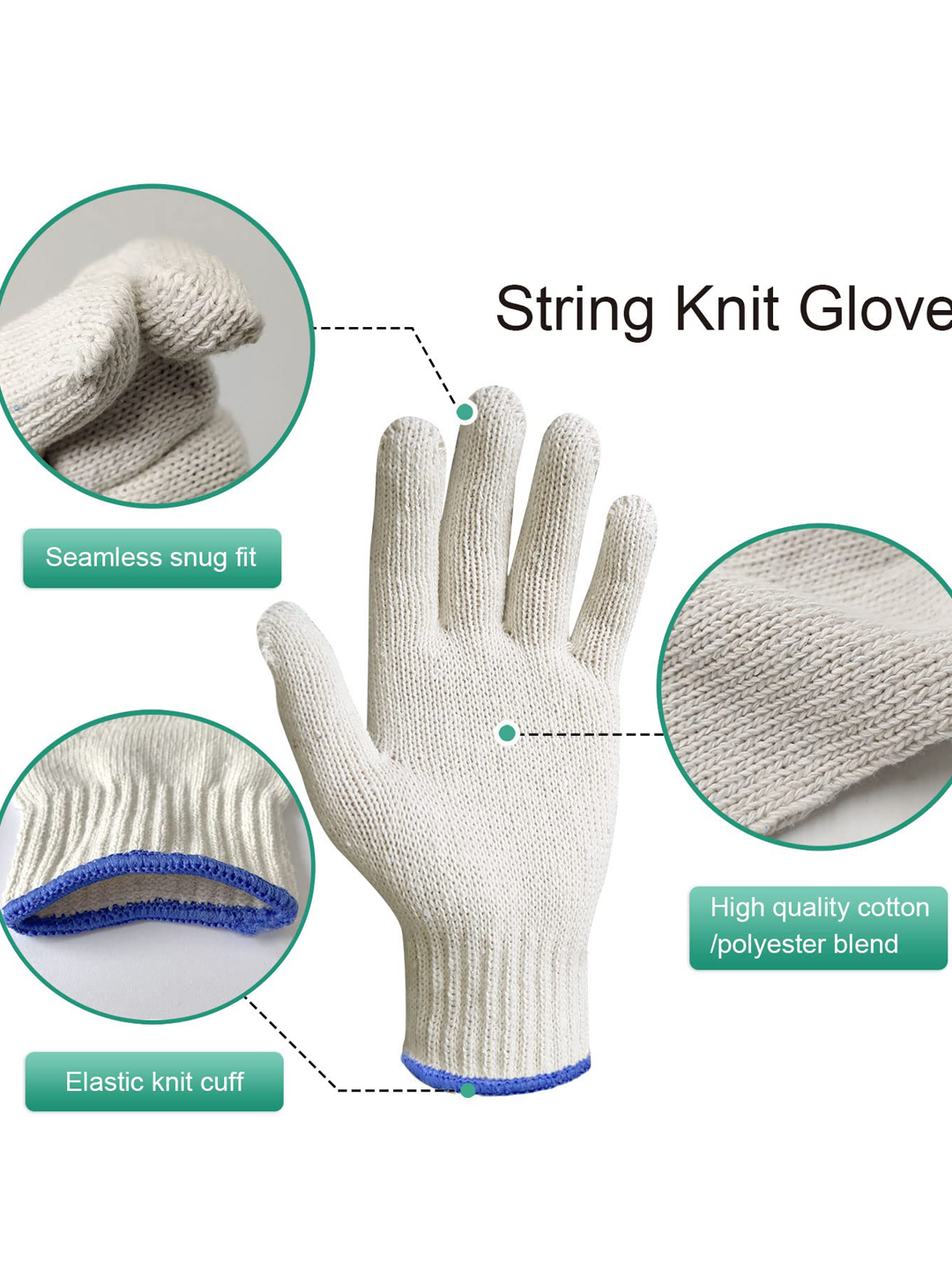800G gloves, labor protection gloves, cotton gloves, construction site ...