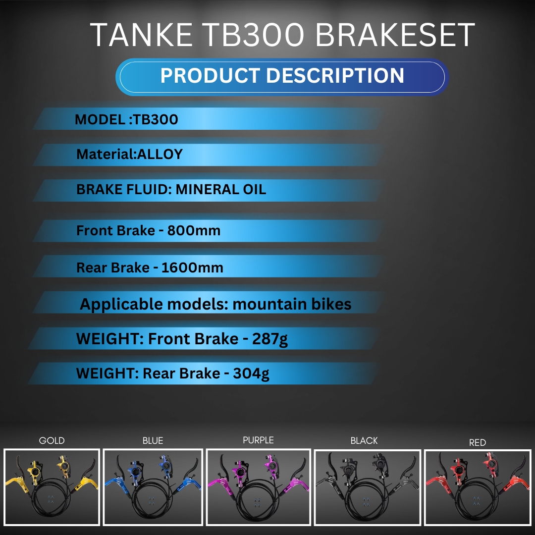 TANKE TB300 BRAKESET HYDRAULIC BRAKE FOR MOUNTAIN BIKE | Shopee Philippines