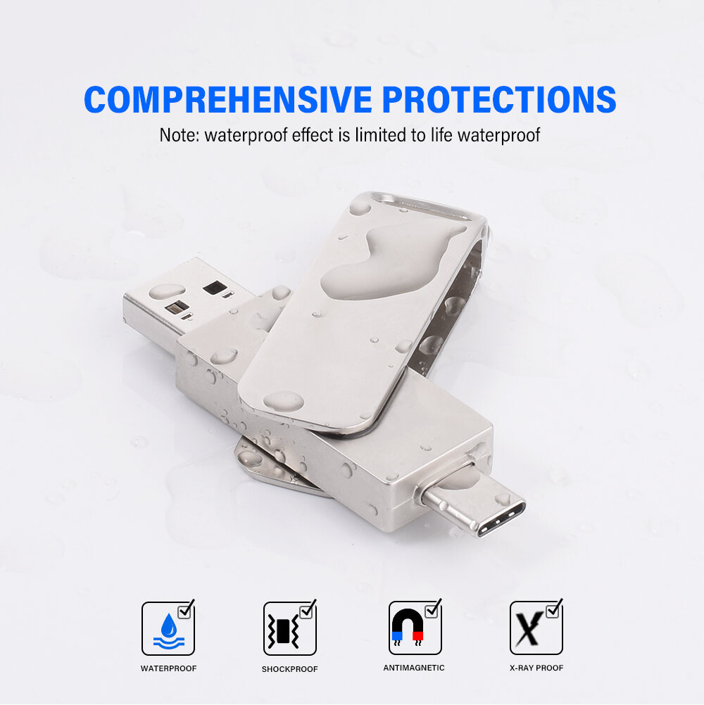 Multifunctional OTG Two-in-One Flash Memory Driver 128GB 256GB USB ...