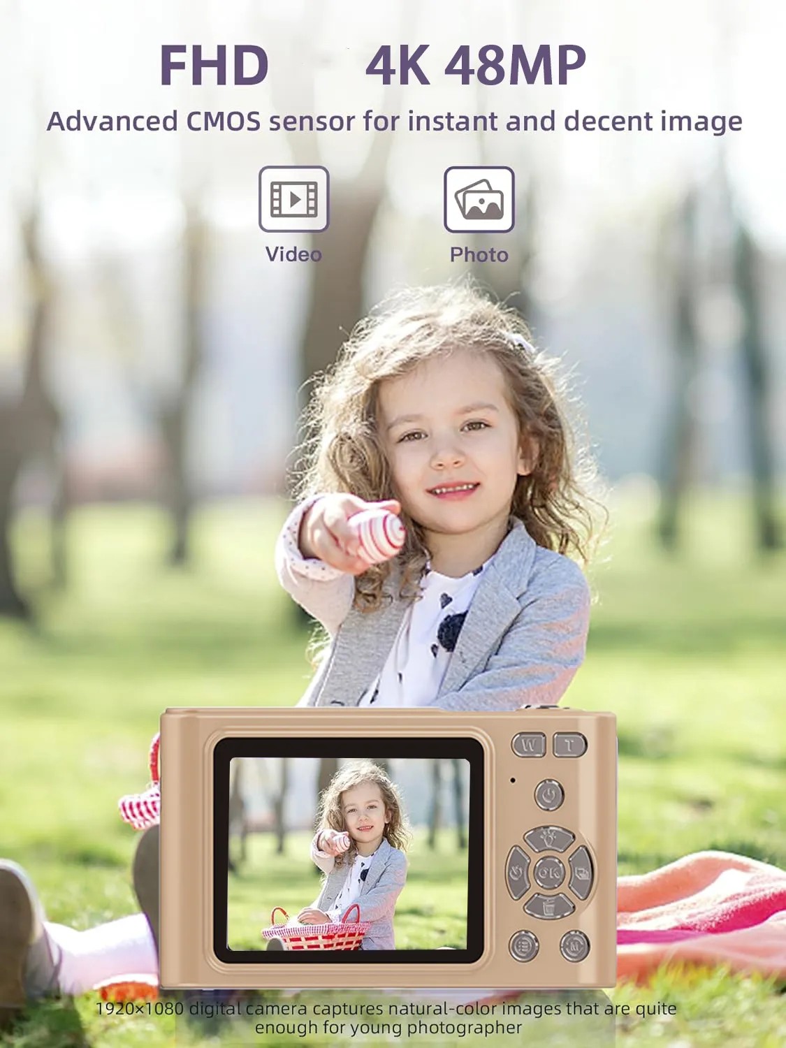 Digital Camera 4K Digicam Entry-level Retro Camera for photography ...