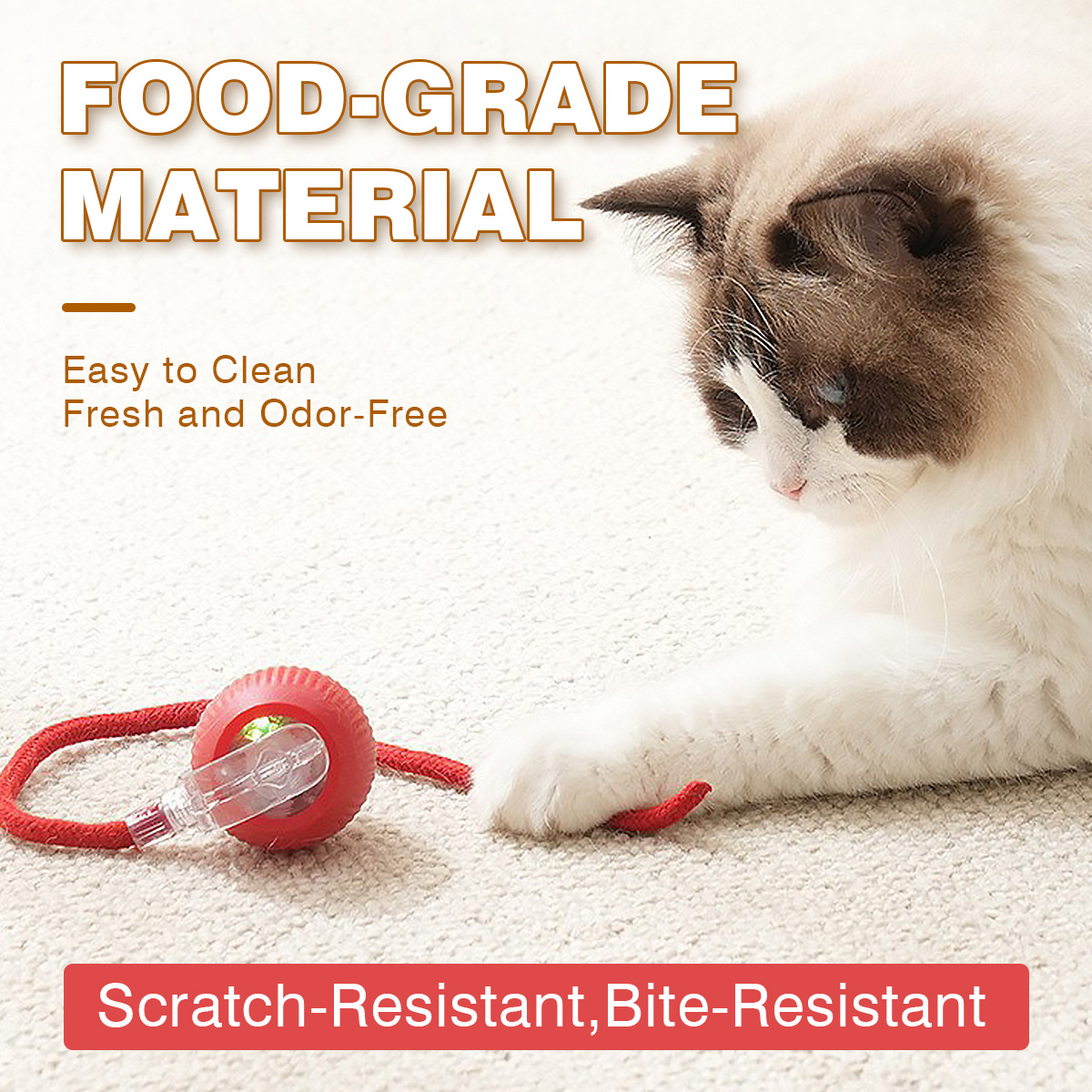 Pet Toys Interactive Smart Cat & Dog Toys Rechargeable Automatic Ball ...