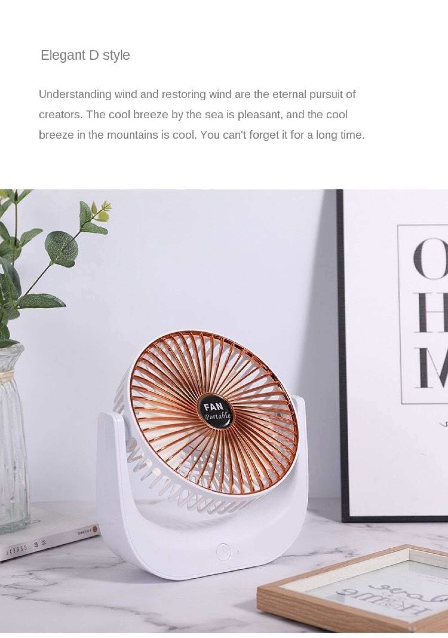 Electric fan Rechargeable Firefly Desktop Fan Usb Electric Fan With ...