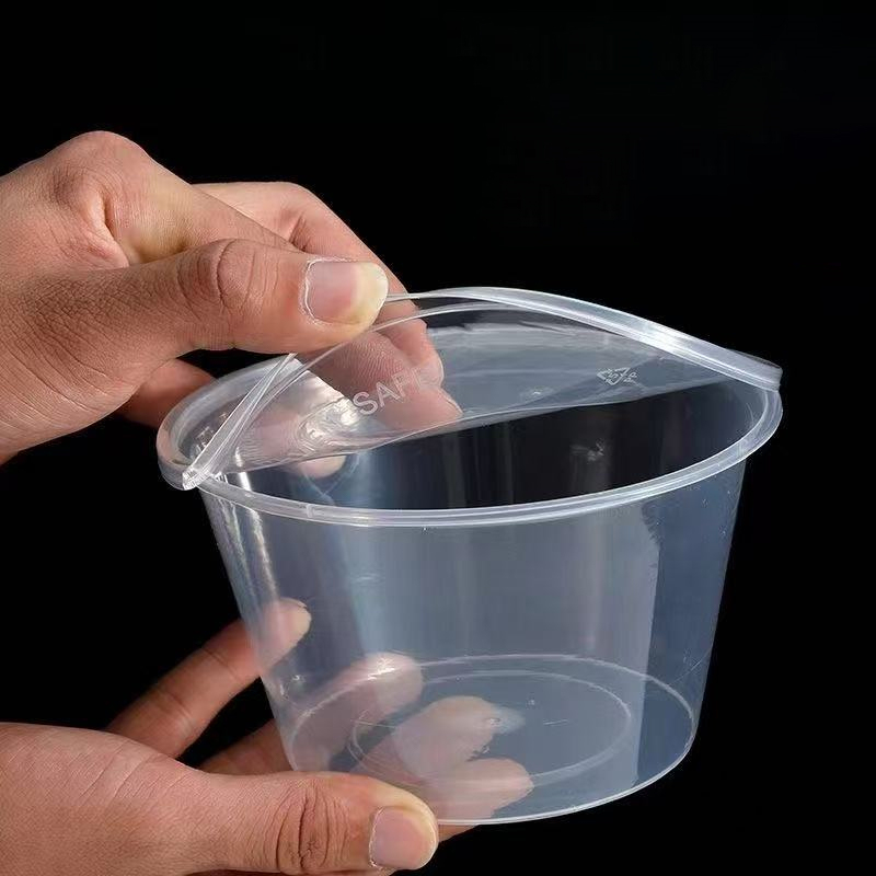 50Pcs Food Container Disposable Transparent Convenient Lunch Box ...