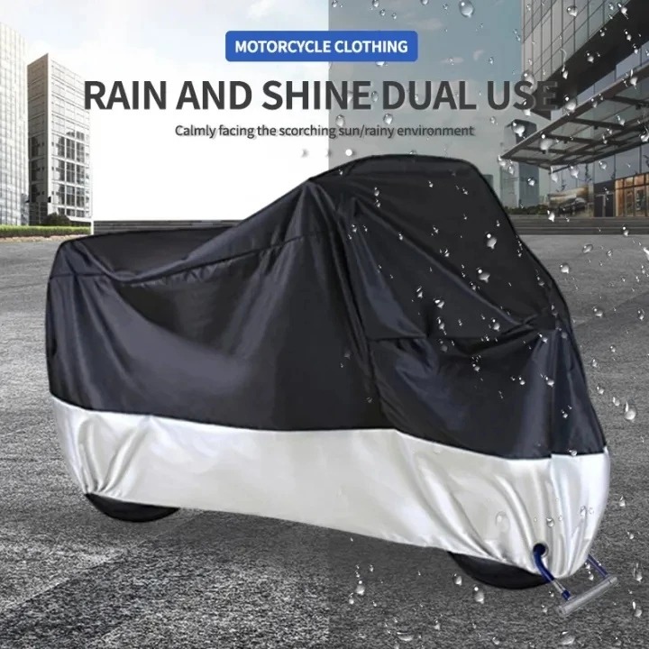 Thickened Motorcycle Cover Waterproof Motor Cover All Season Universal ...