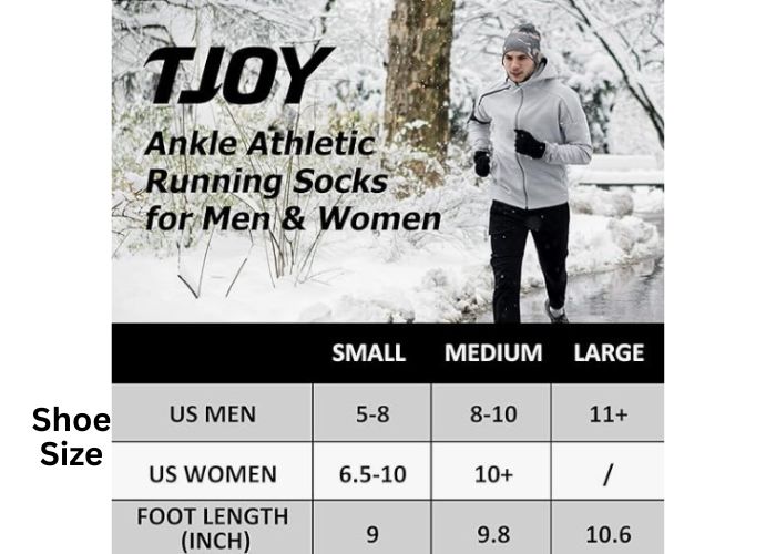 TJOY Athletic Socks Women Hiking Socks Women's Low Cut Socks-WHITE W ...