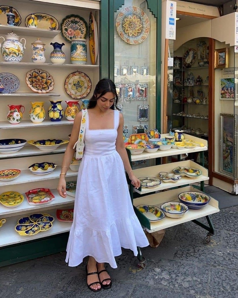 DIWATA MAXI DRESS | small-semi large | with lace trimming and ribbon ...