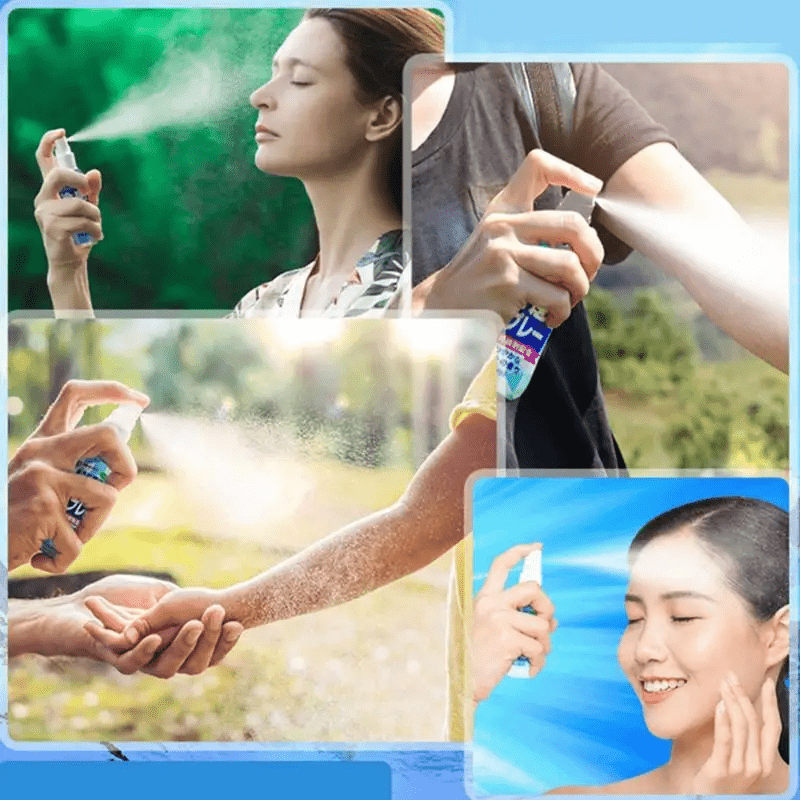 50ml Instant Cooling Spray Prevent Heatstroke Cool Body Mist Prevents ...