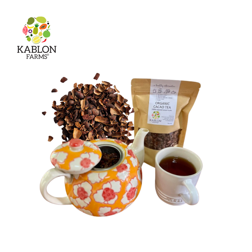 Kablon Farms NEW Organic Cacao Husk Tea 75g | Shopee Philippines