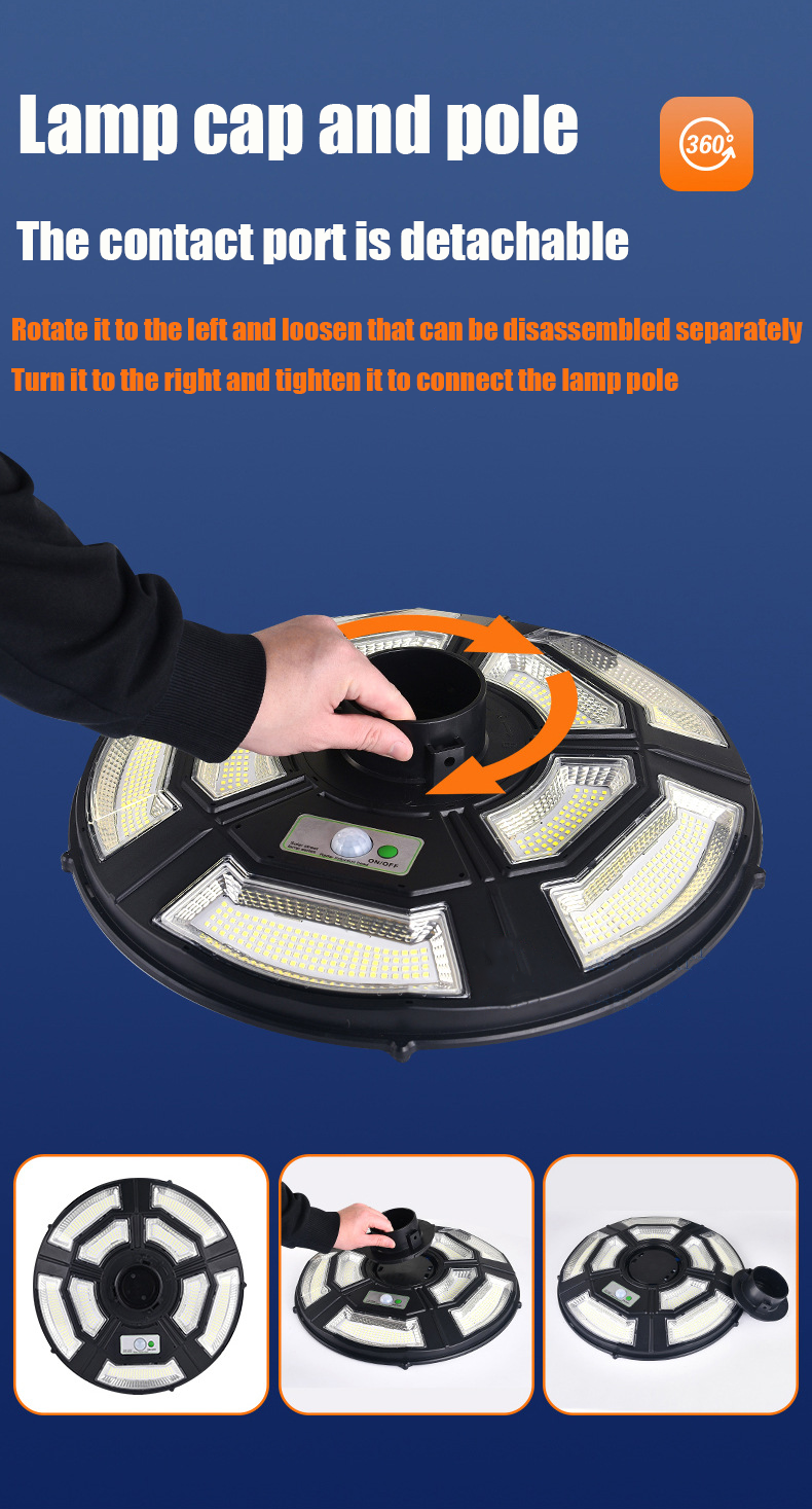 UFO Solar Lights Solar Garden Lights Street Lights Outdoor Waterproof IP67 LED Lights Light Pole ...