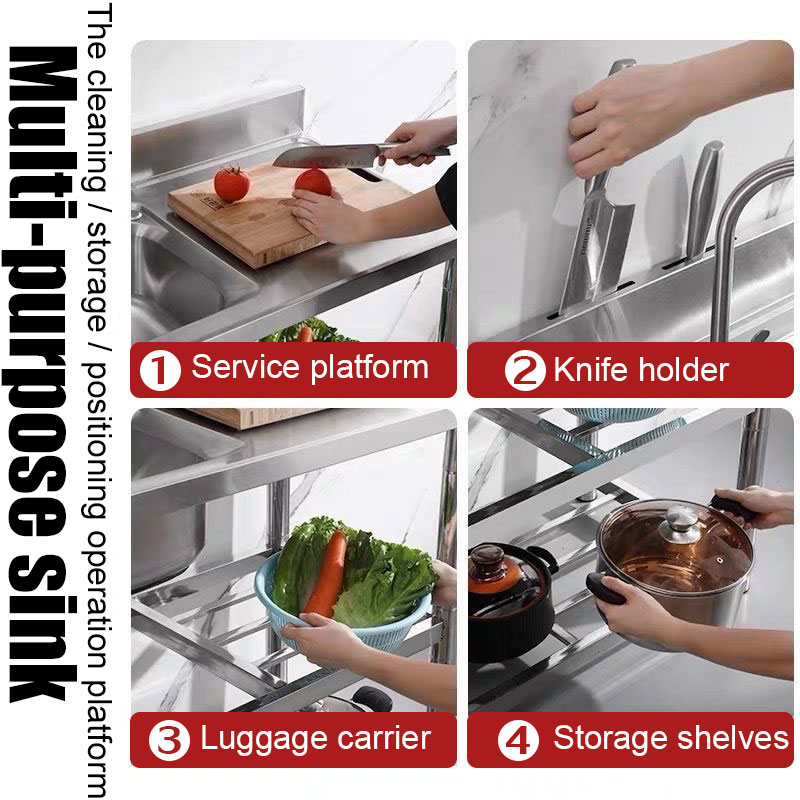 【COD】Lababo Stainless Complete Set Single Tank Wash basin Stainless ...