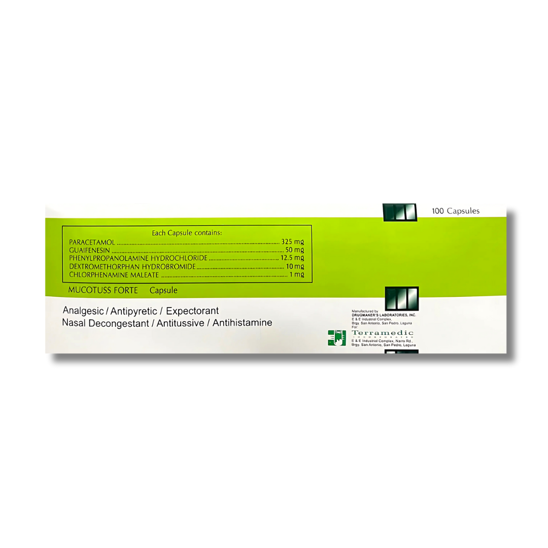 Mucotuss Forte Capsule - 1 Box | Shopee Philippines