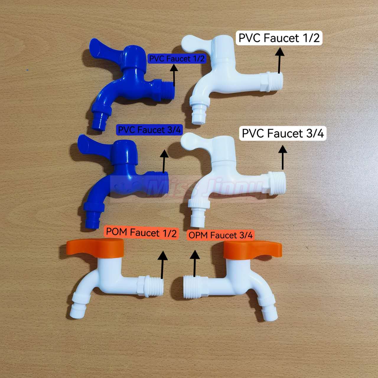 Plastic PVC/POM Faucet/Gripo With Hose Connector(1/2inch,3/4inch ...