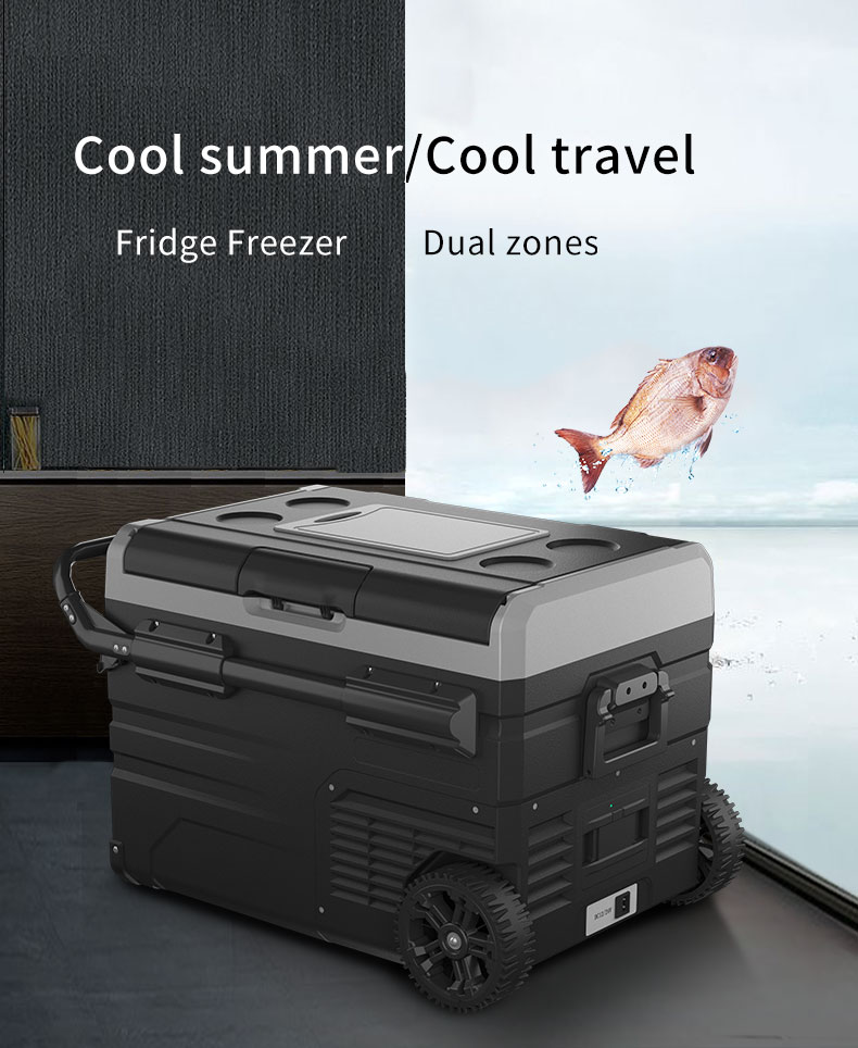 Alpicool TWW45/TWW55 Portable Solar Fridge Freezer Wheels Handle Car ...