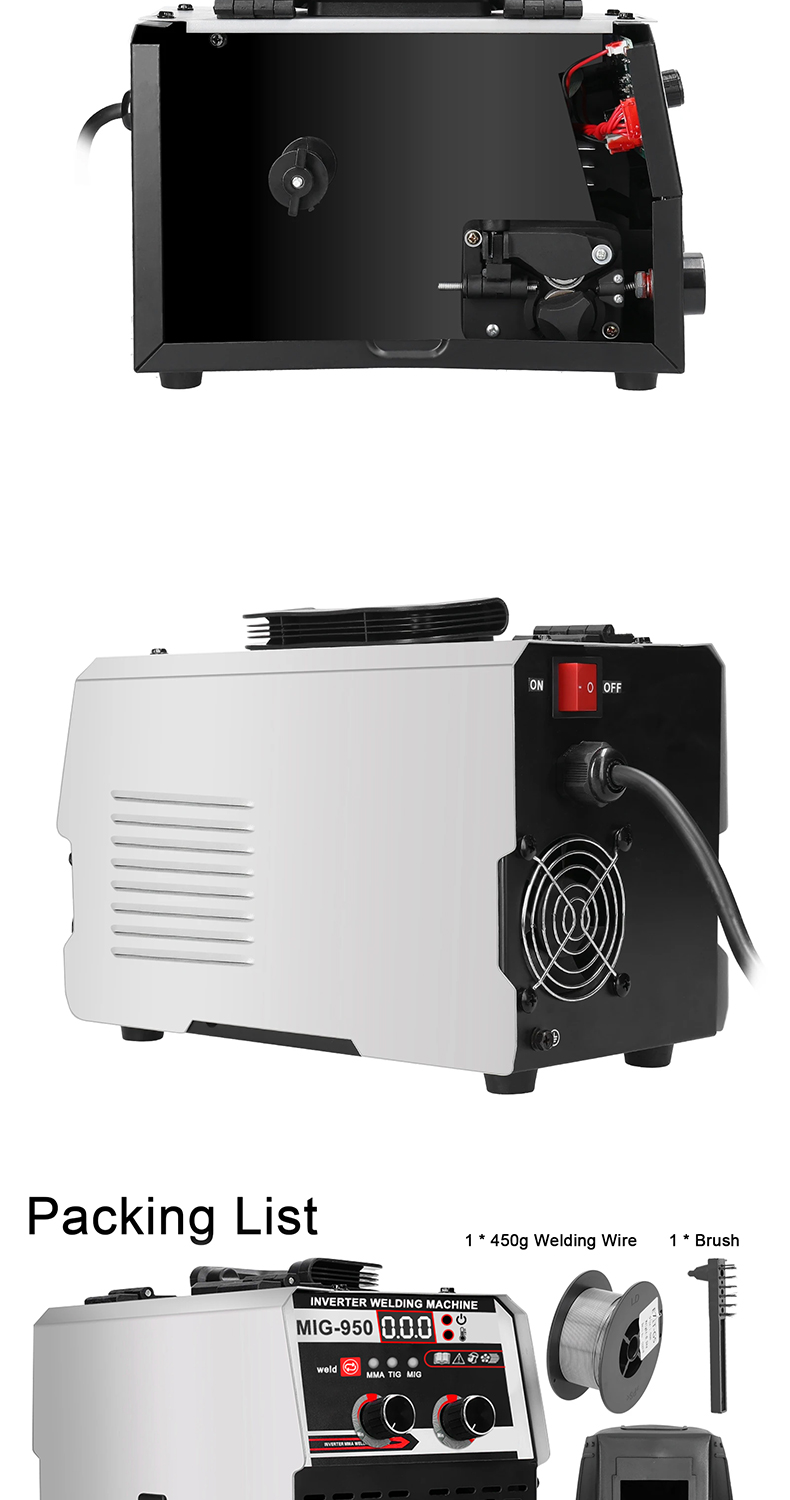 MIG-950 Welding Machine MIG/MMA/TIG 3IN1 Gasless Welding Machine DC ...