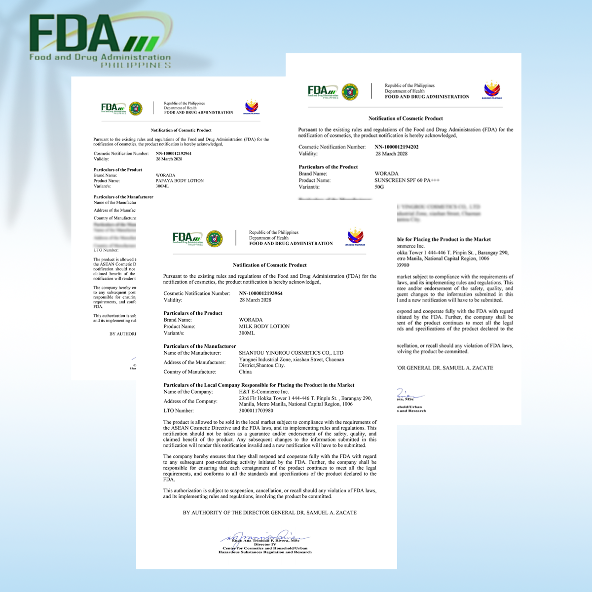 【BUY 1 TAKE 1】 WORADA Body Lotion Whitening X10 Repair丨SPF50 PA ...