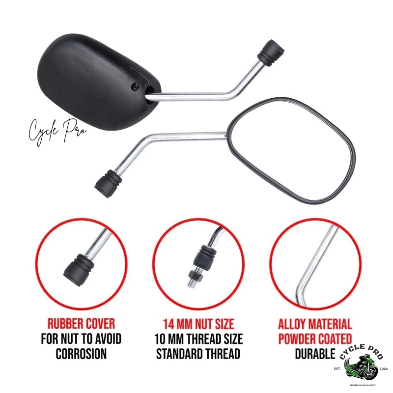 Kymco Like 150i SIDE MIRROR CHROME STEM LONG STEM STOCK TYPE Designs ...