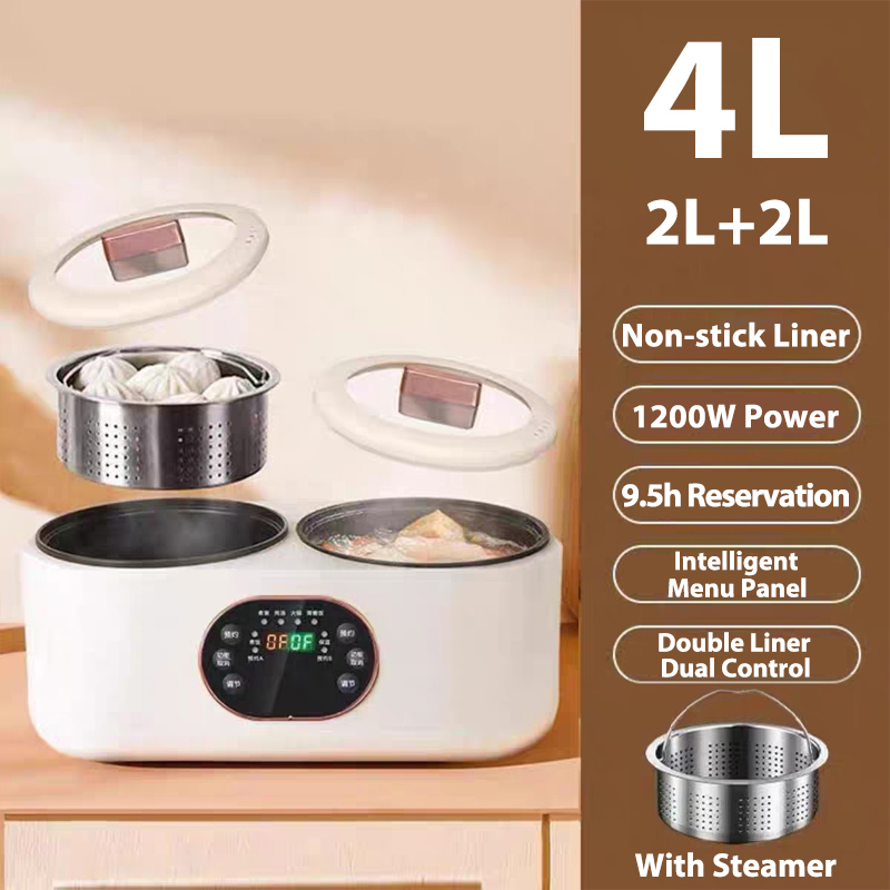 Double Rice Cooker Multi-function Non-stick Mini Double Bile Electric ...