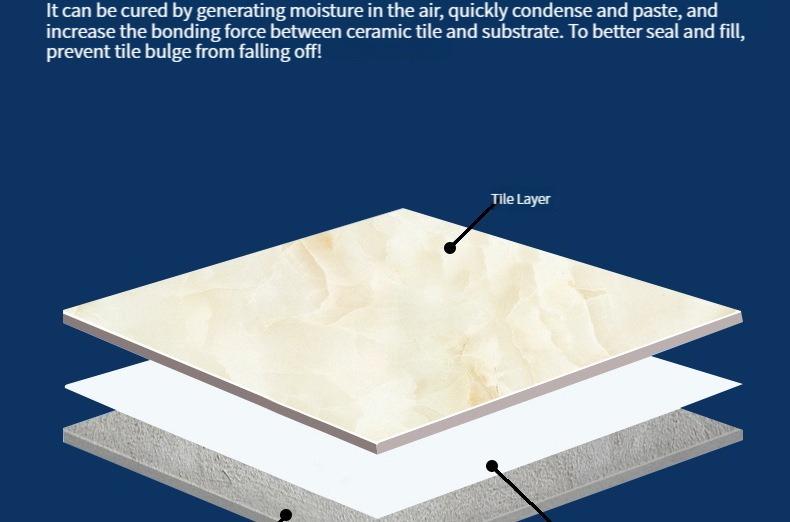 Fast-Curing Tile Adhesive Repair Glue - Anti-Crack Solution for Hollow ...