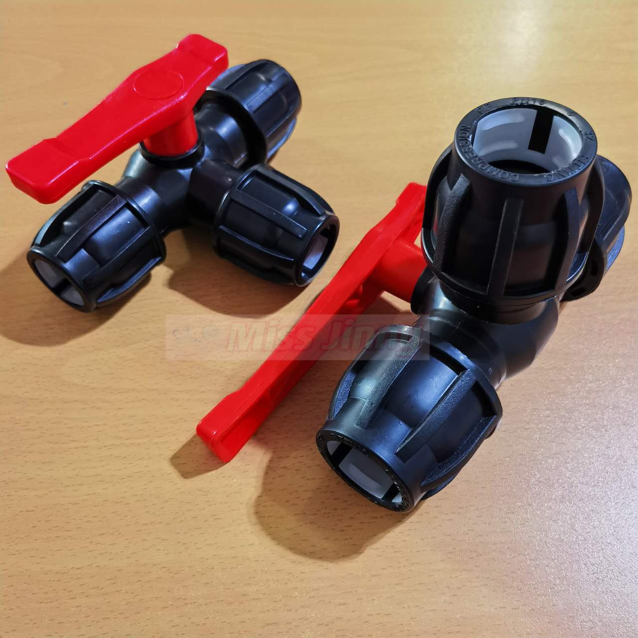 PE Connector/Compression Fittings Ballvalve/Tee Ballvalve for PE/PVC ...