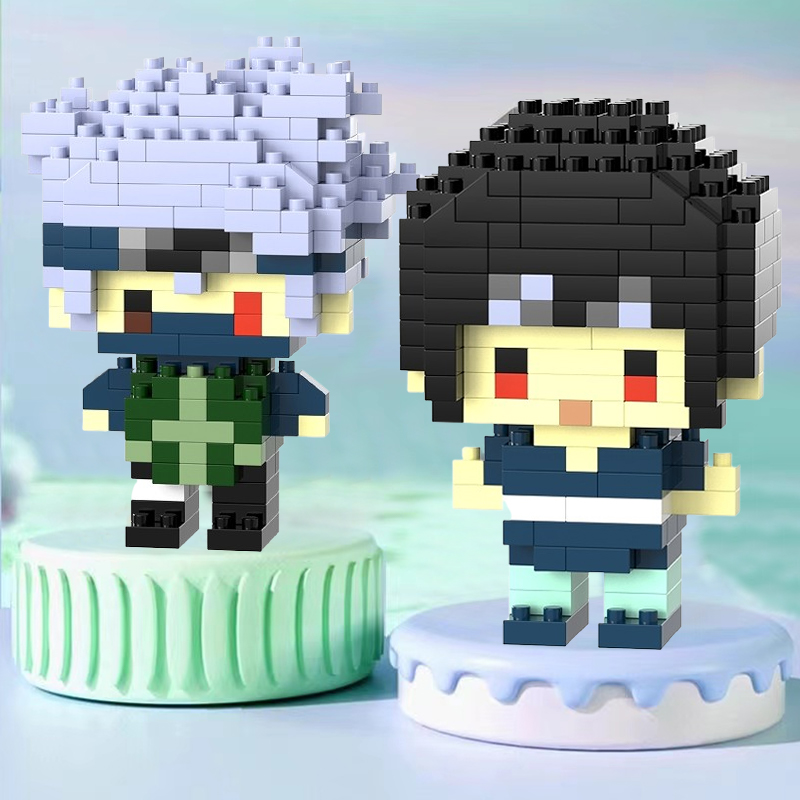 【DUZ】Naruto Building Blocks Anime Characters Cute Kid's Toys Kakashi ...