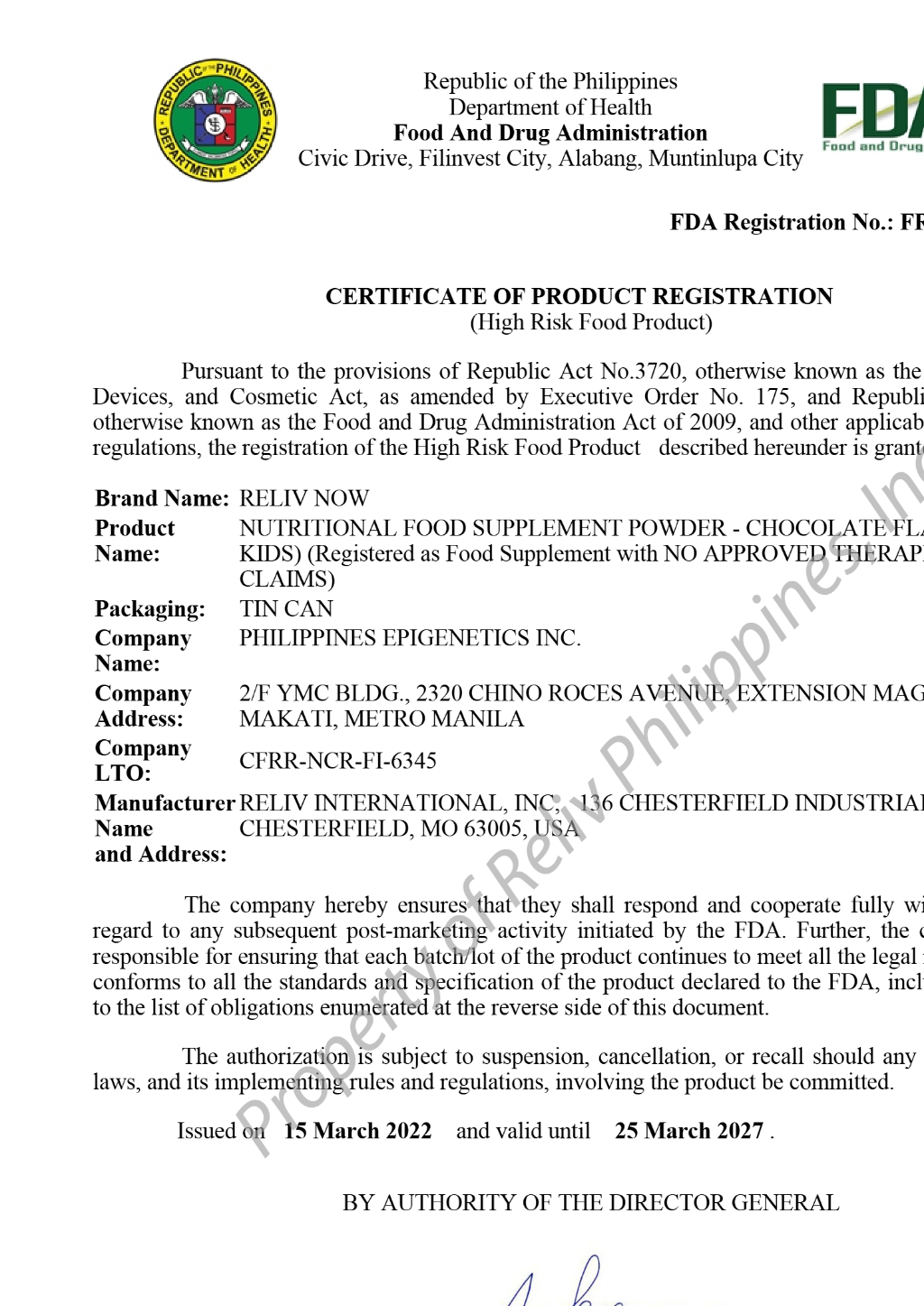 RELIV For Kids Chocolate Flavor 435g | Shopee Philippines