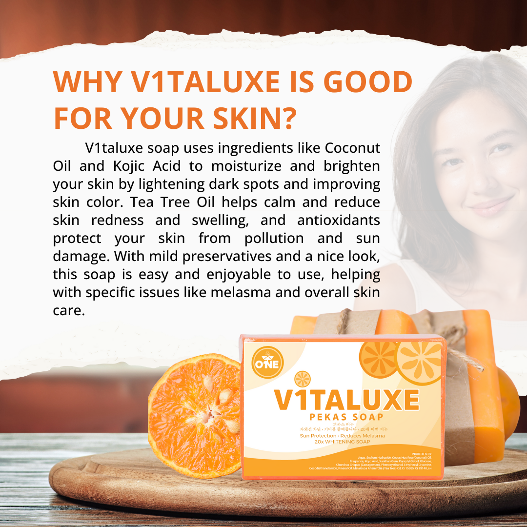 V1taluxe Melasma Pekas Soap-Dark Spots,Melasma,Pekas,Hyperpigmentation ...