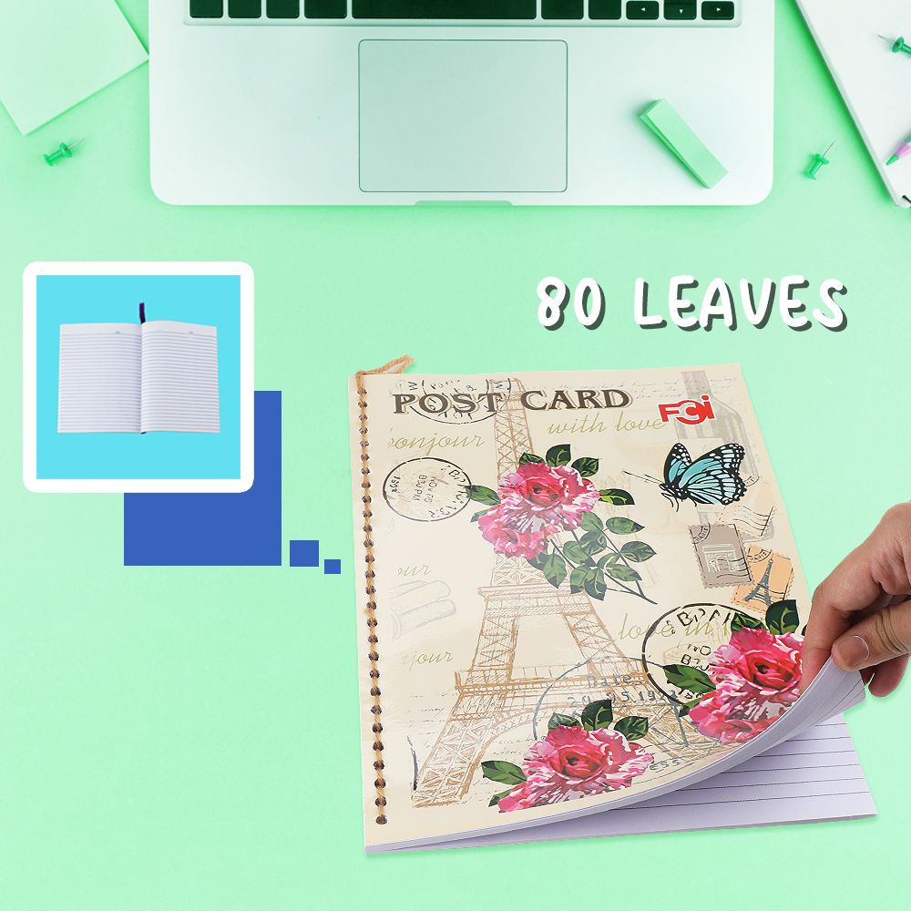 LCI University WITH YARN Notebook, comes in New Designs for Students 80 ...