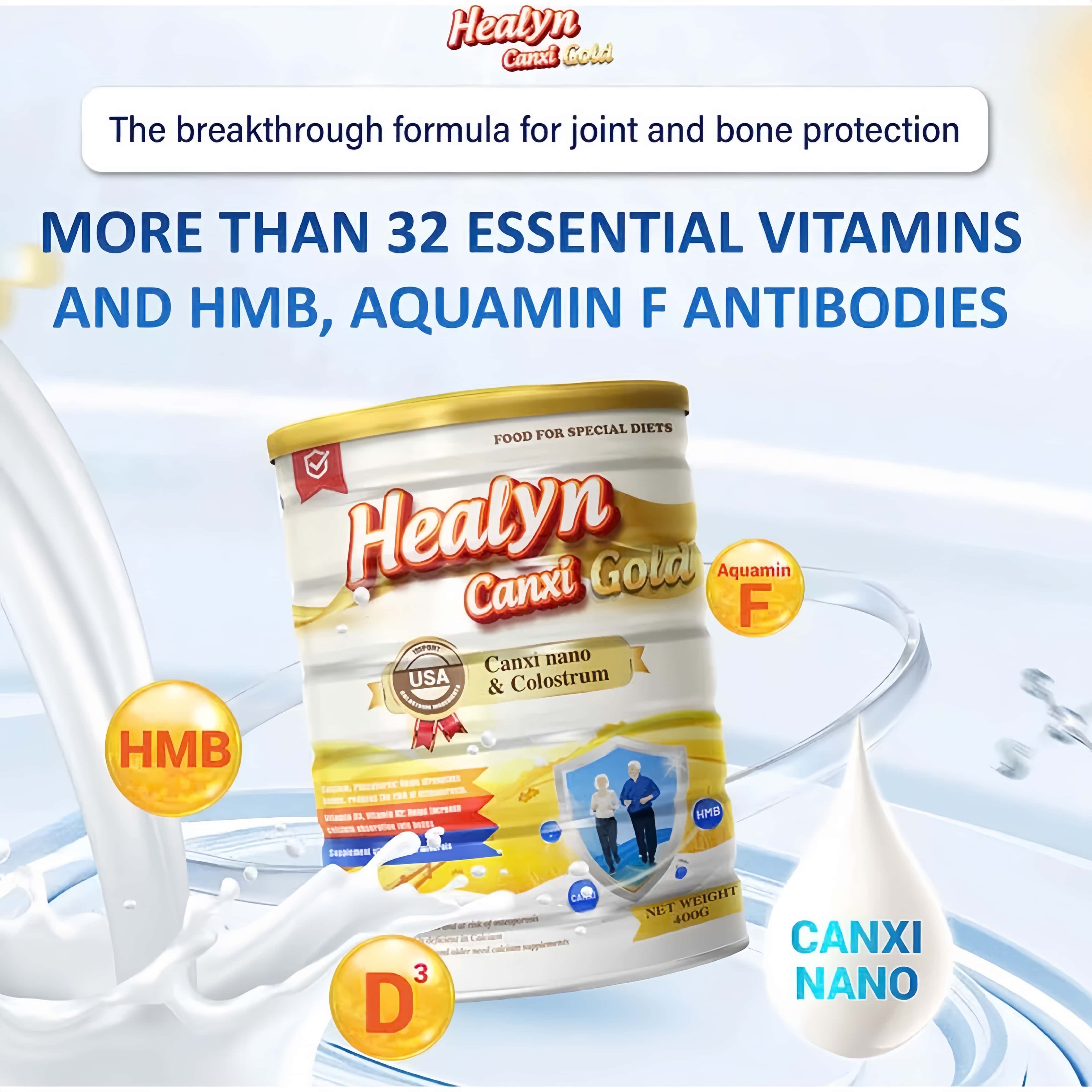 Healyn Canxi Gold Milk Original BUY 3 TAKE 1 Colostrum Milk For Bones ...