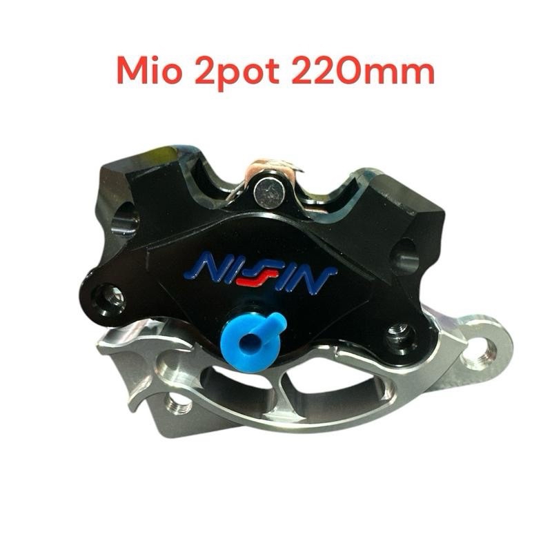 Nissin mio/m3/mxi/mio soul carb 2 pot caliper with bracket 200mm/220mm ...
