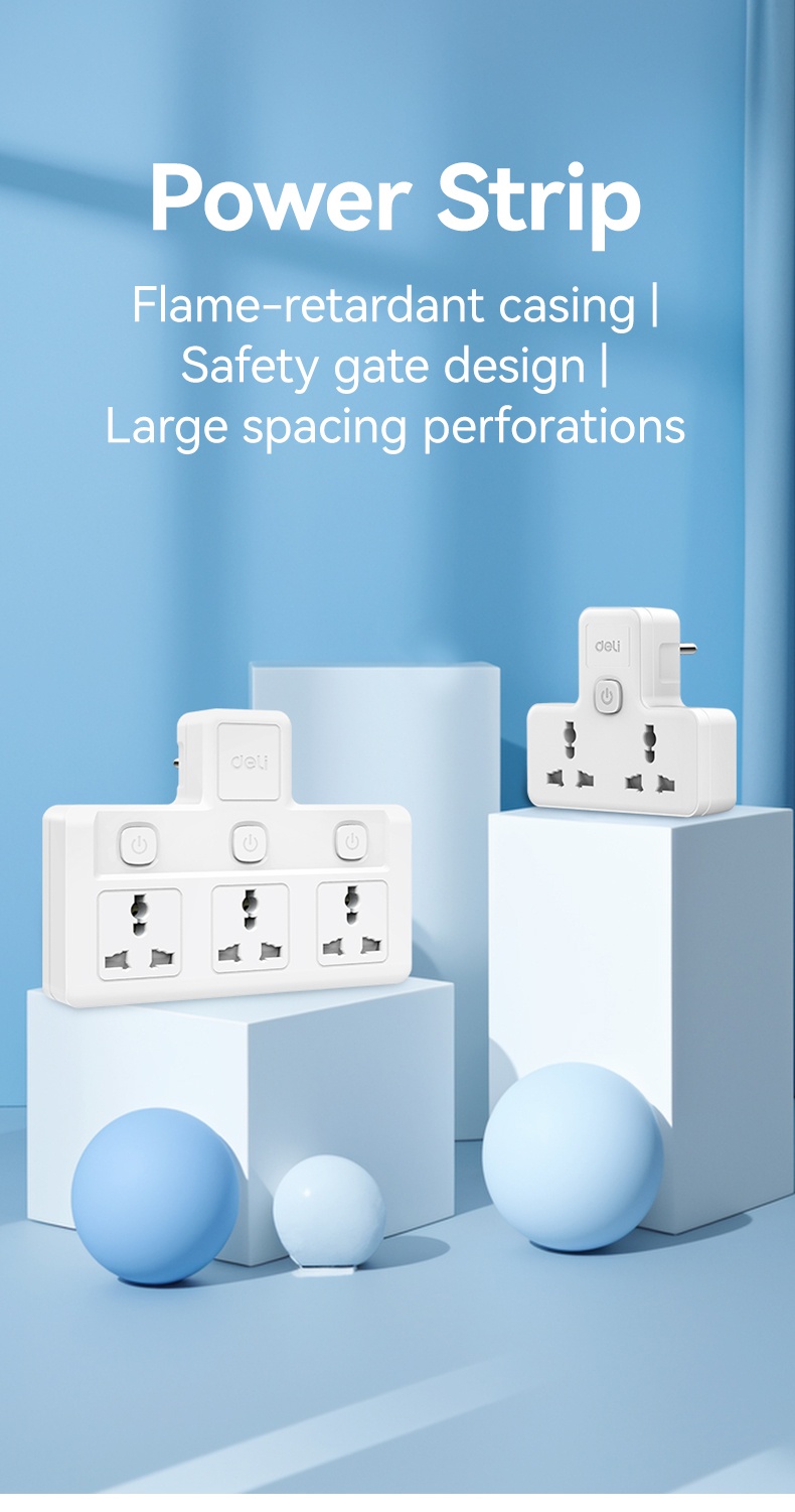 Deli Power Socket Universal Multifunctional Electric Socket USB ...