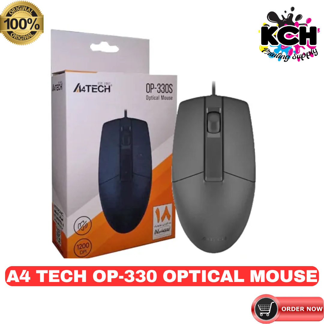 A4Tech OP-330 3D Optical Mouse Wired USB Black | Shopee Philippines