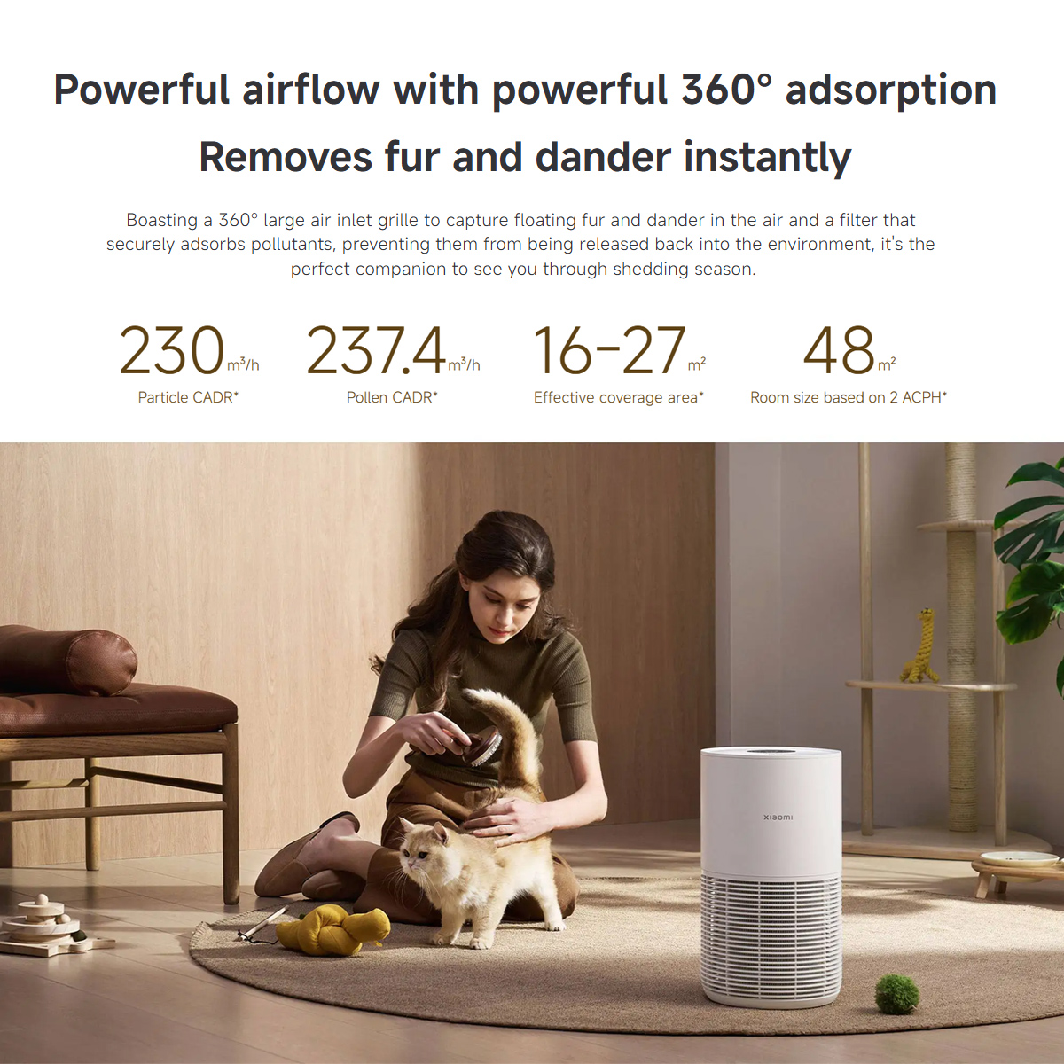 [NEW] Xiaomi Smart Pet Care Air Purifier APP Smart Control Triple-layer ...