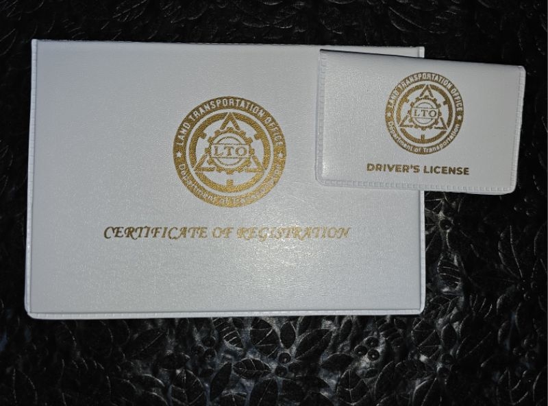 OR CR and DRIVER'S LICENSE CARD HOLDER(BUNDLE WITH GOLD PRINT) | Shopee ...