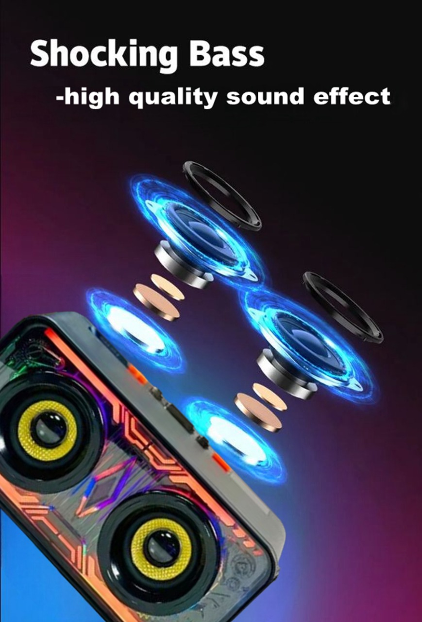 QIXI SK-2063 Classic Design Luxurious Deep Sound Bluetooth Karaoke ...