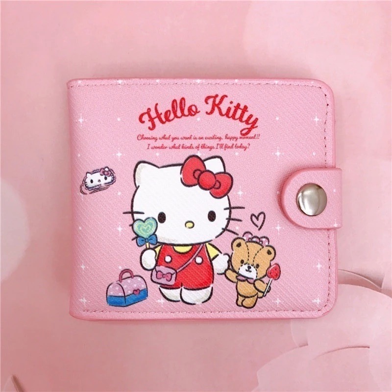 Sanrio Coin Purse Cute Sweet Protable Wallets Coin Purse With Button ...