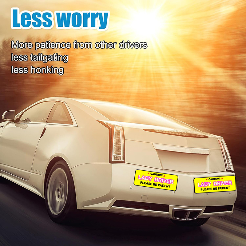 Student Driver Sign Magnetic Patience Reflective Bumper Sticker New ...