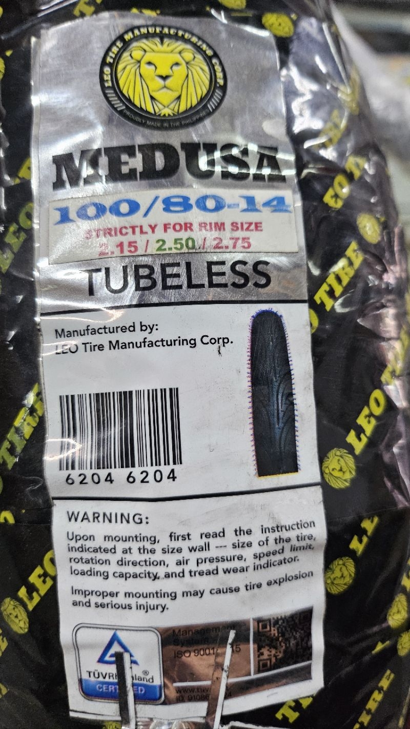 ORIGINAL Leo Motorcycle Tubeless Tire Medusa tire High quality local ...