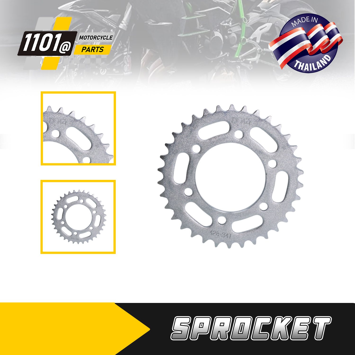 1101@ Sprocket for TMX155/TMX SUPREMO/TMX125/HD3/ROURSER/RS100/STX/RUSI ...