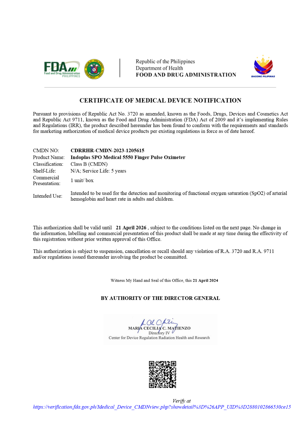 Indoplas Pulse Oximeter SPO2 Medical 5550 with Respiratory Rate FDA ...