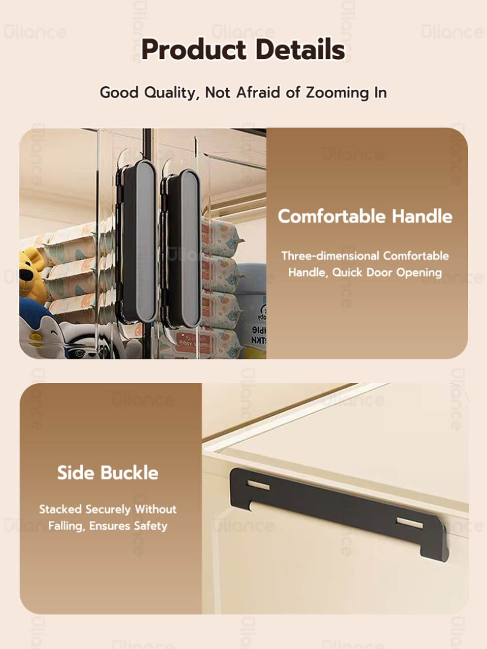 Stax 38cm/52cm Foldable Multi-Layer Storage Box Cabinet Plastic ...