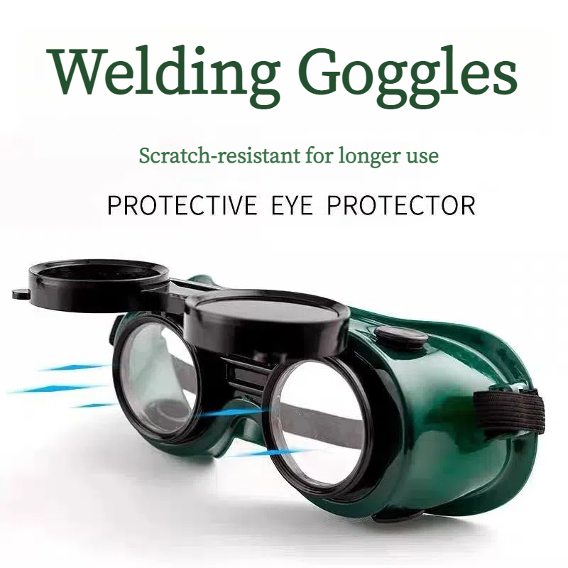 Safety Industrial Welding Goggles Flip Up Type Dual Lenses | Shopee ...