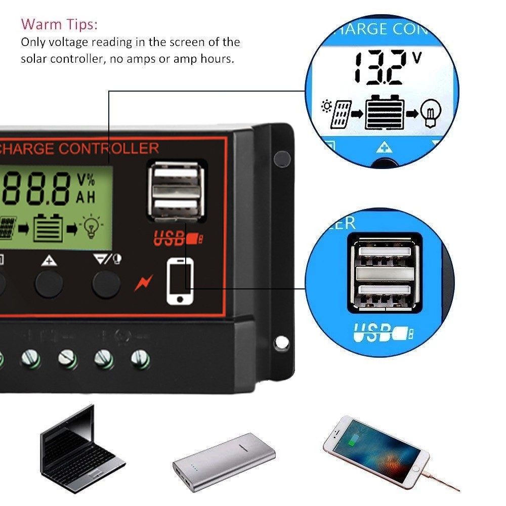 Solar Charging System 12V TO 220V 6000W Power Inverter With 30A Solar ...