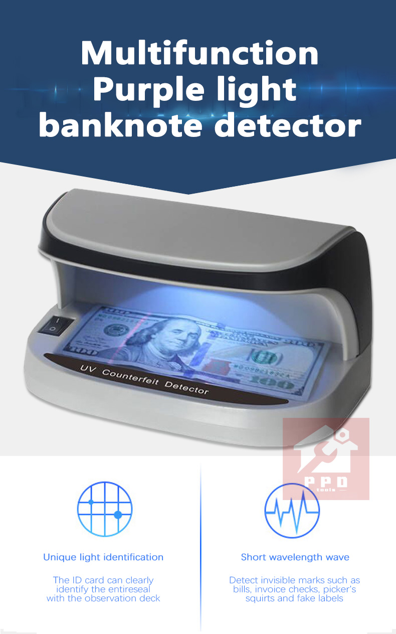 Wireless UV money detector rechargeable detector fake money detector ...