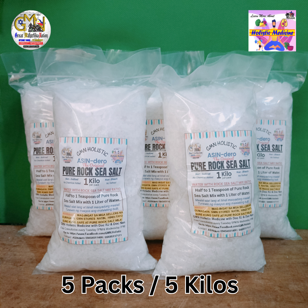 5 Kilos Pure Rock Sea Salt, Doc RJ & Doc Nan Holistic Lifestyle Water ...